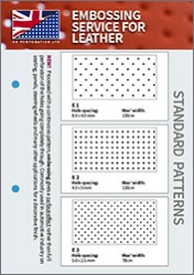UK leather & vinyl perforation | Leather Embossing Patterns